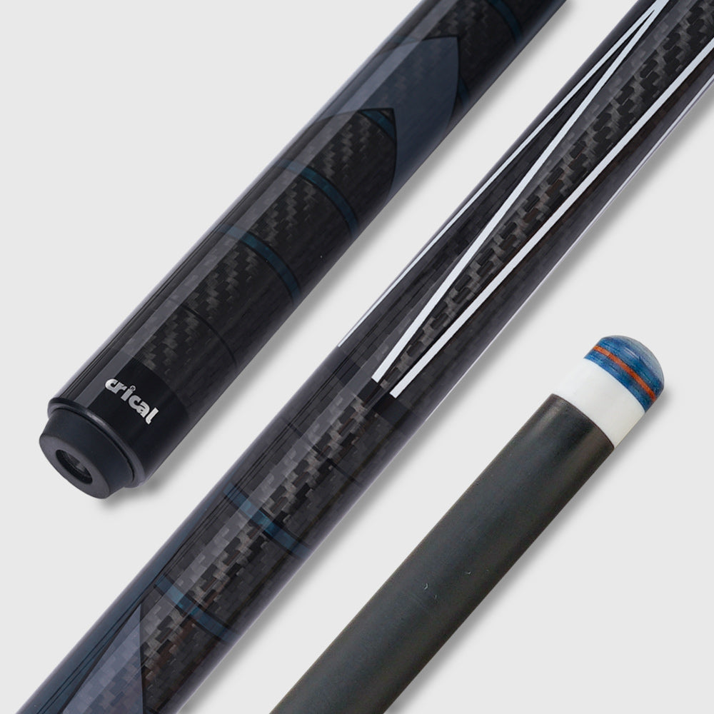 【Crical】CL-01 Carbon Fiber Pool Cue Stick with 12.5mm Tip Low Deflecti ...